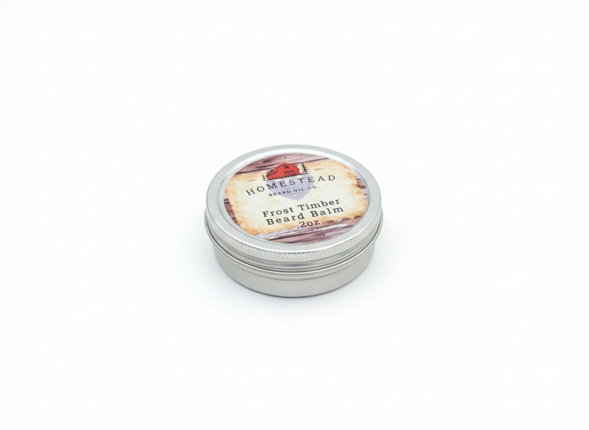 Frost Timber Beard Balm | Mountain Wood Scent & Light Style Hold ...